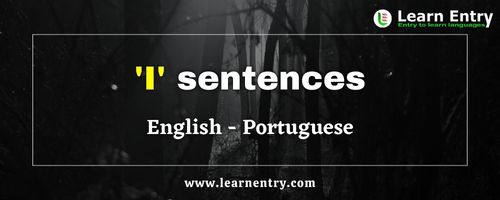I sentences in Portuguese and English - Learn Entry