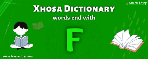 English to Xhosa translation – Words end with F - Learn Entry