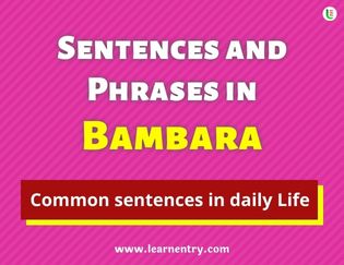 Learn Bambara Through English - Learn Entry