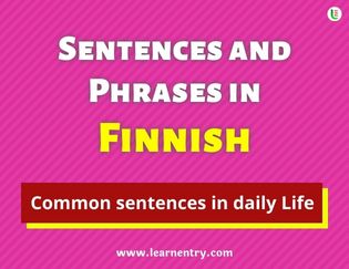Learn Finnish Through English - Learn Entry