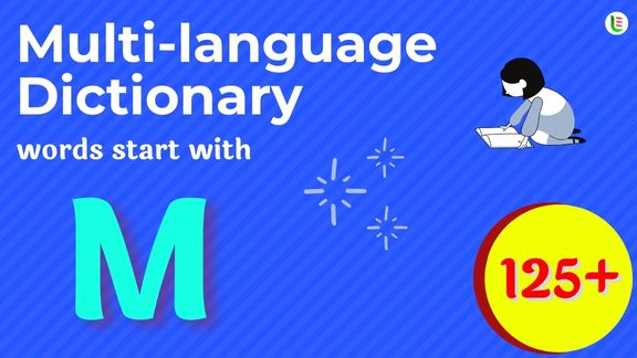 Multi-language translation - Words start with M - Learn Entry