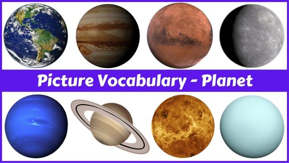 8 Planet names with pictures in English - Learn Entry