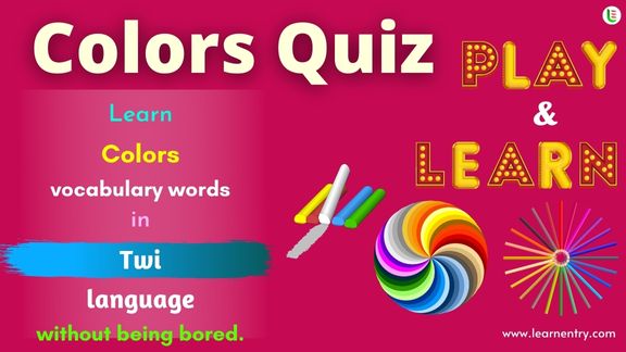 Colors quiz in Twi - Learn Entry