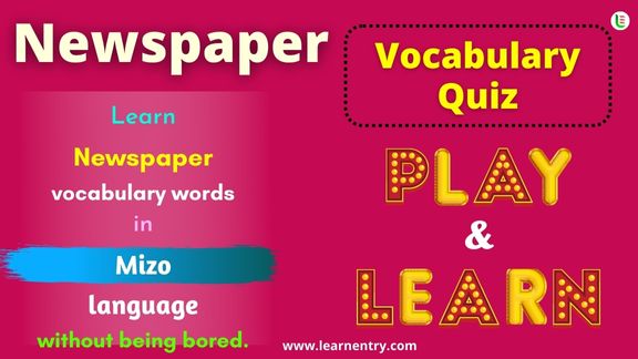 Newspaper quiz in Mizo - Learn Entry