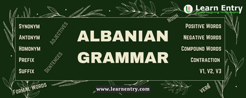 Learn Albanian Grammar - Learn Entry