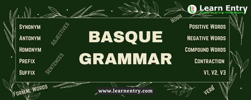 Learn Basque Grammar - Learn Entry