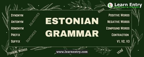 Learn Estonian Grammar - Learn Entry