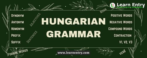 Learn Hungarian Grammar - Learn Entry