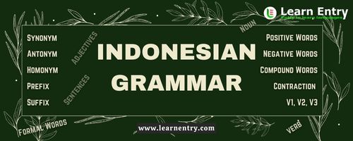 Learn Indonesian Grammar - Learn Entry