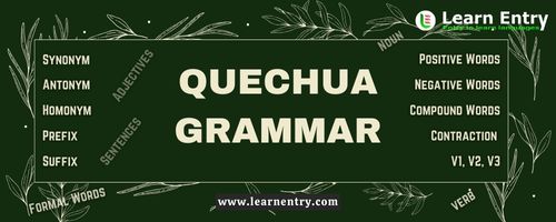 Learn Quechua Grammar - Learn Entry
