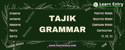 Learn Tajik Grammar - Learn Entry