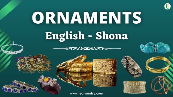 Ornaments names in Shona and English - Common Shona Vocabulary