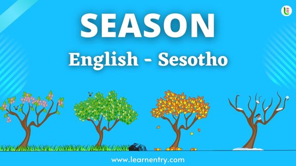 Season names in Sesotho and English - Common Sesotho Vocabulary